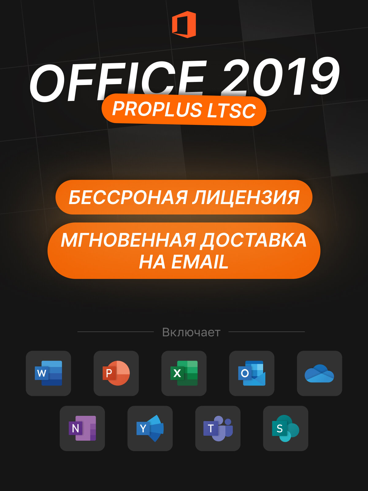 Microsoft Office 2019 Professional Plus LTSC / Электронный ключ активации / Бессрочная лицензия / Гарантия