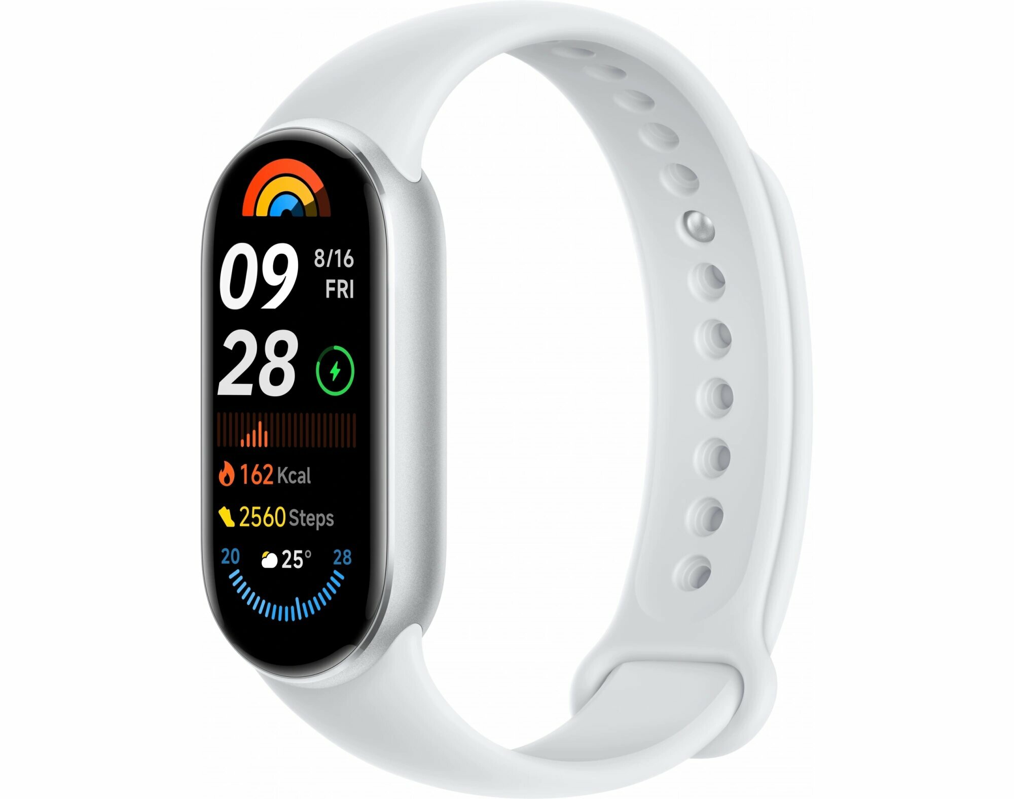 Фитнес-трекер Xiaomi Smart Band 9 AMOLED серебристый/серебристый