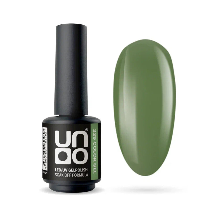 UNO, Гель-лак №229 Олива - Olive, 8 г