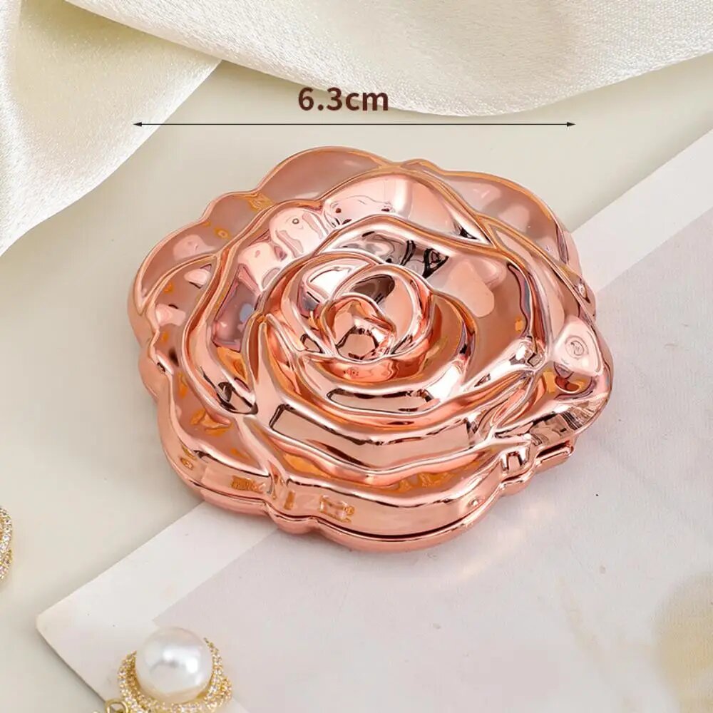 Портативное зеркало-роза из пластика Rose Gold