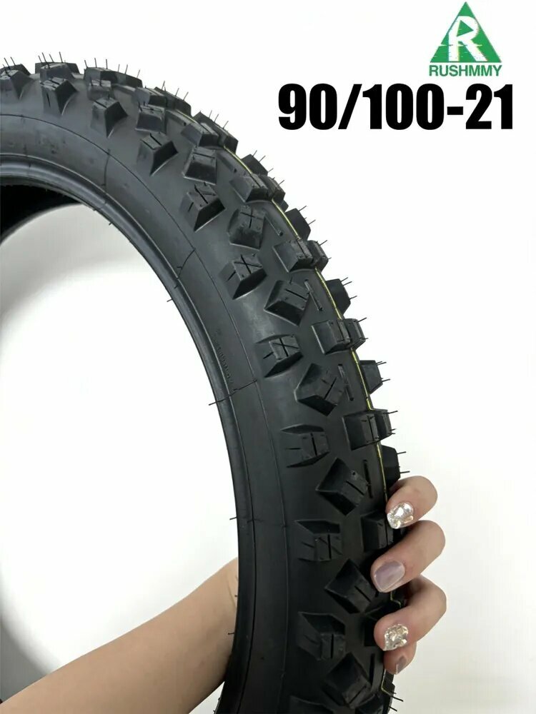 RUSHMMY （Одиночная желтая линия）90/100-21 Мотошины 90/100 R21 63 L Front