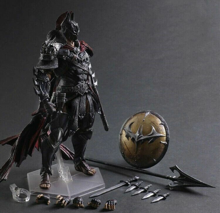 Play Arts Kai 26cm: Бэтмен Спартанец, коллекционная фигурка из серии DC Comics Variant, подвижная модель