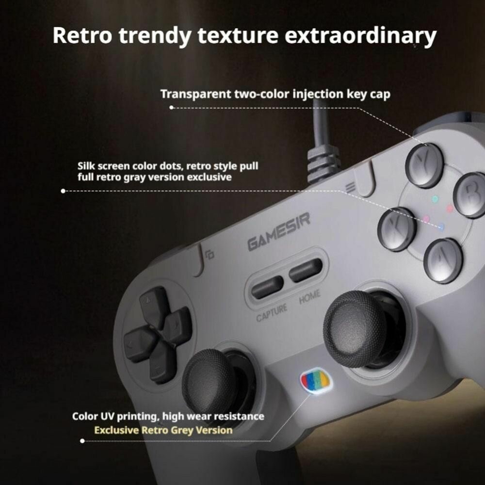 GameSir T3lite: Проводной Геймпад (ПК/Steam/Switch)