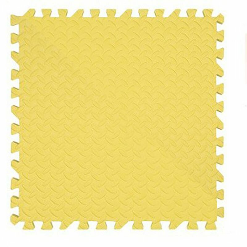 Ковровое покрытие евровагонка эва маты 12мм жёлтый 10шт