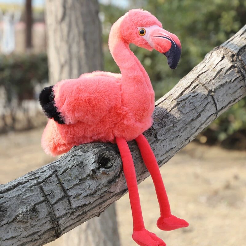 Мягкий красный фламинго плюшевая игрушка 28 см, маленькая фигурка птицы, подарок для детей
