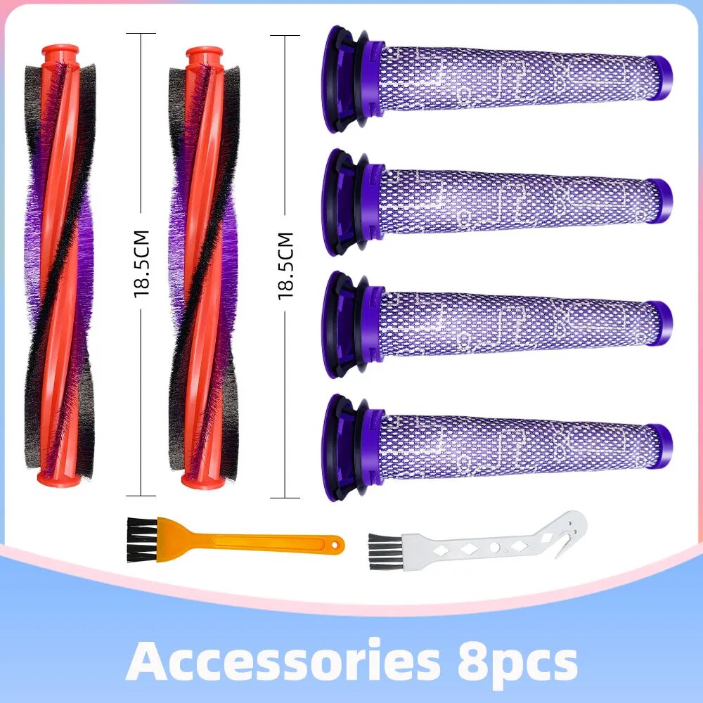 Щетка для Dyson V6 Animal Фиолетовый, Set 3 18.5cm