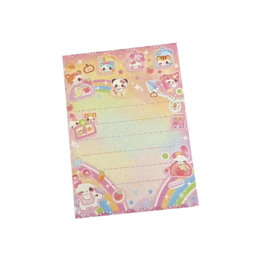 Красочные Блокноты для Заметок на тему животных Текстура бумаги Не Клеящаяся Бумага для Заметок Подходит для Скрапбукинга Офисного школьного использования