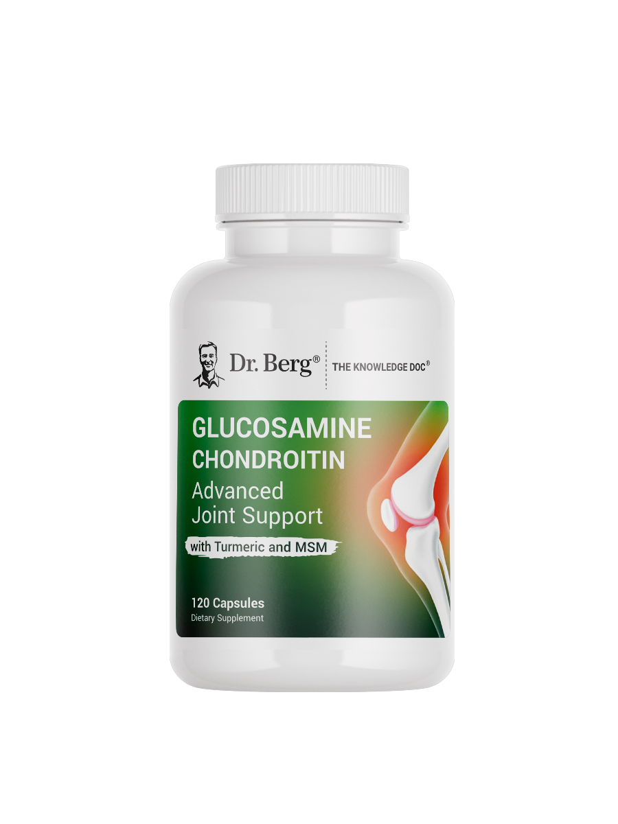 Витамины Dr.Berg Glucosamine, Chondroitin, для суставов, 120 капсул