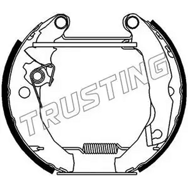 TRUSTING 6089 колодки барабанные с установочным комплектом\ Ford (Форд) Fiesta (Фиеста) 1.6d 84-89