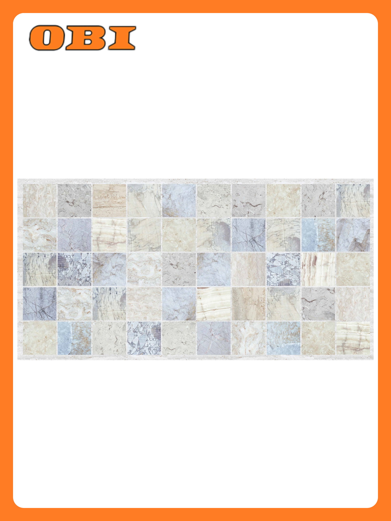 Декоративные панели GRACE, влагостойкие, рельефные, 484x964x3 мм