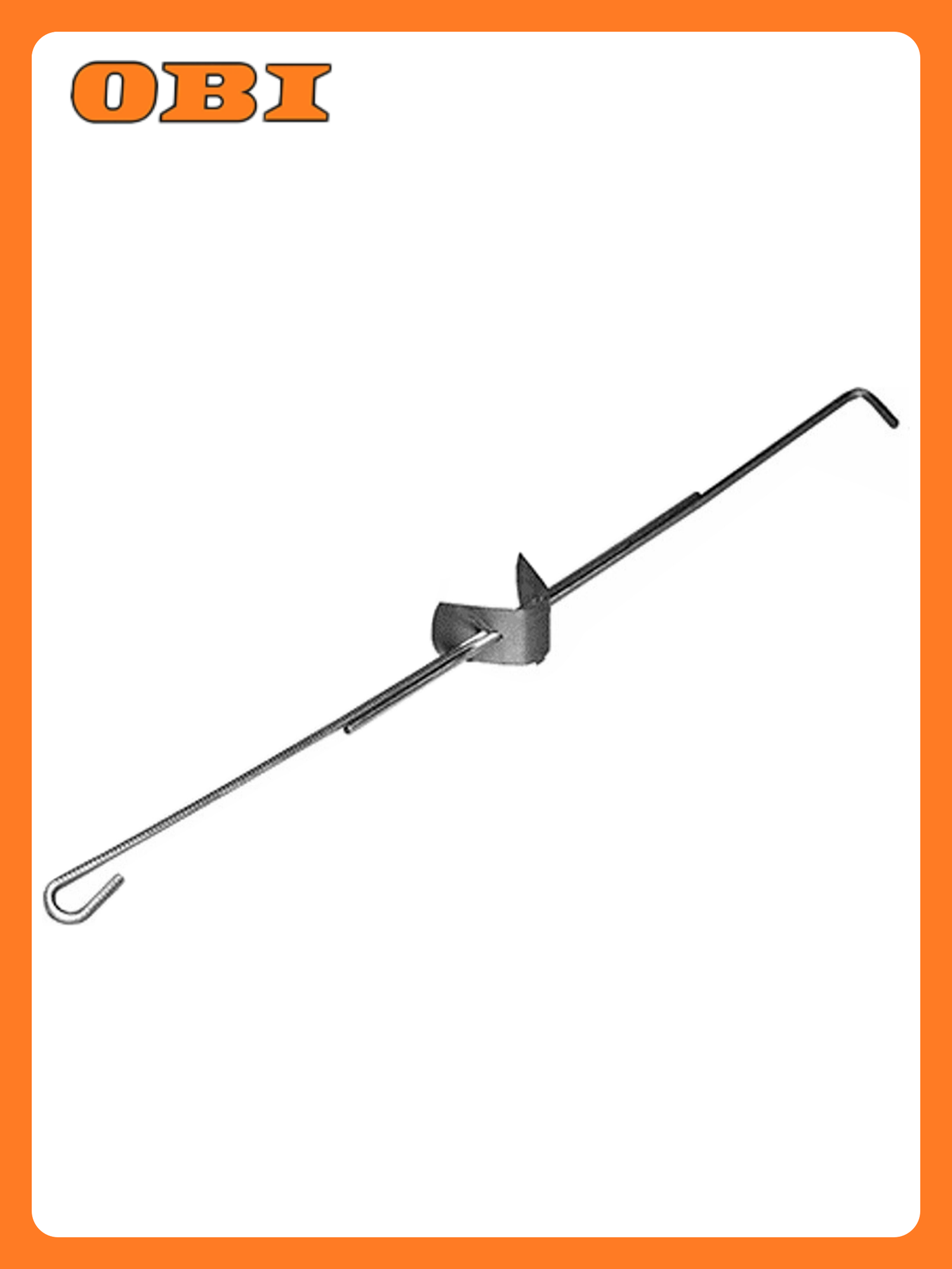 Подвесной прямой Альфа-V, сталь, оцинкованный, серебристый, 275x23x3 мм