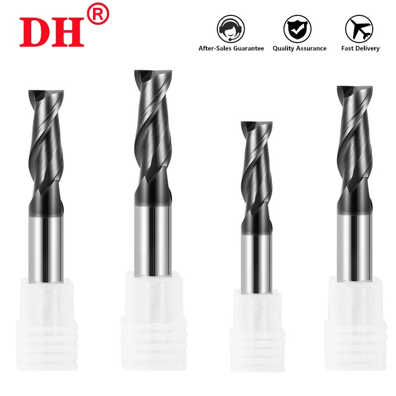 HRC55 фреза из сплава, вольфрамовая сталь, обработка с ЧПУ, 2-лезвийная концевая фреза, оптовая продажа, комплект фрез, фрезерный станок 2.0x50L