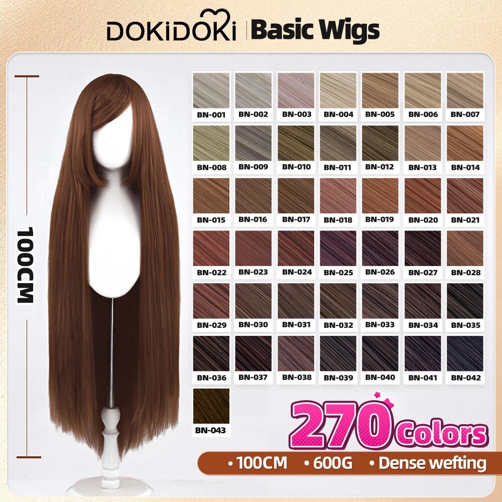 Парик Dokidoki Basic Yellow YE Series 100 см, 034 — фото 1