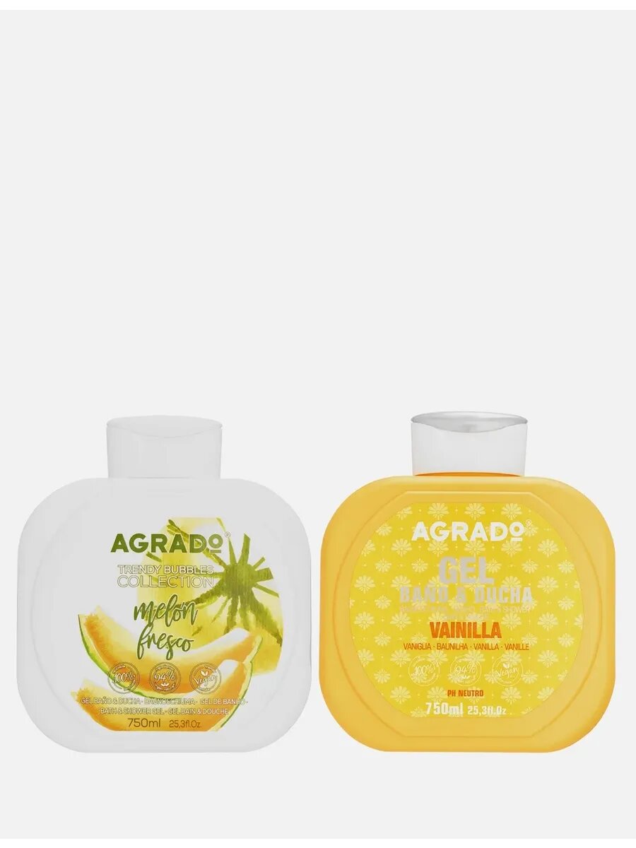 Набор гелей для душа AGRADO fresh melon + vanilla