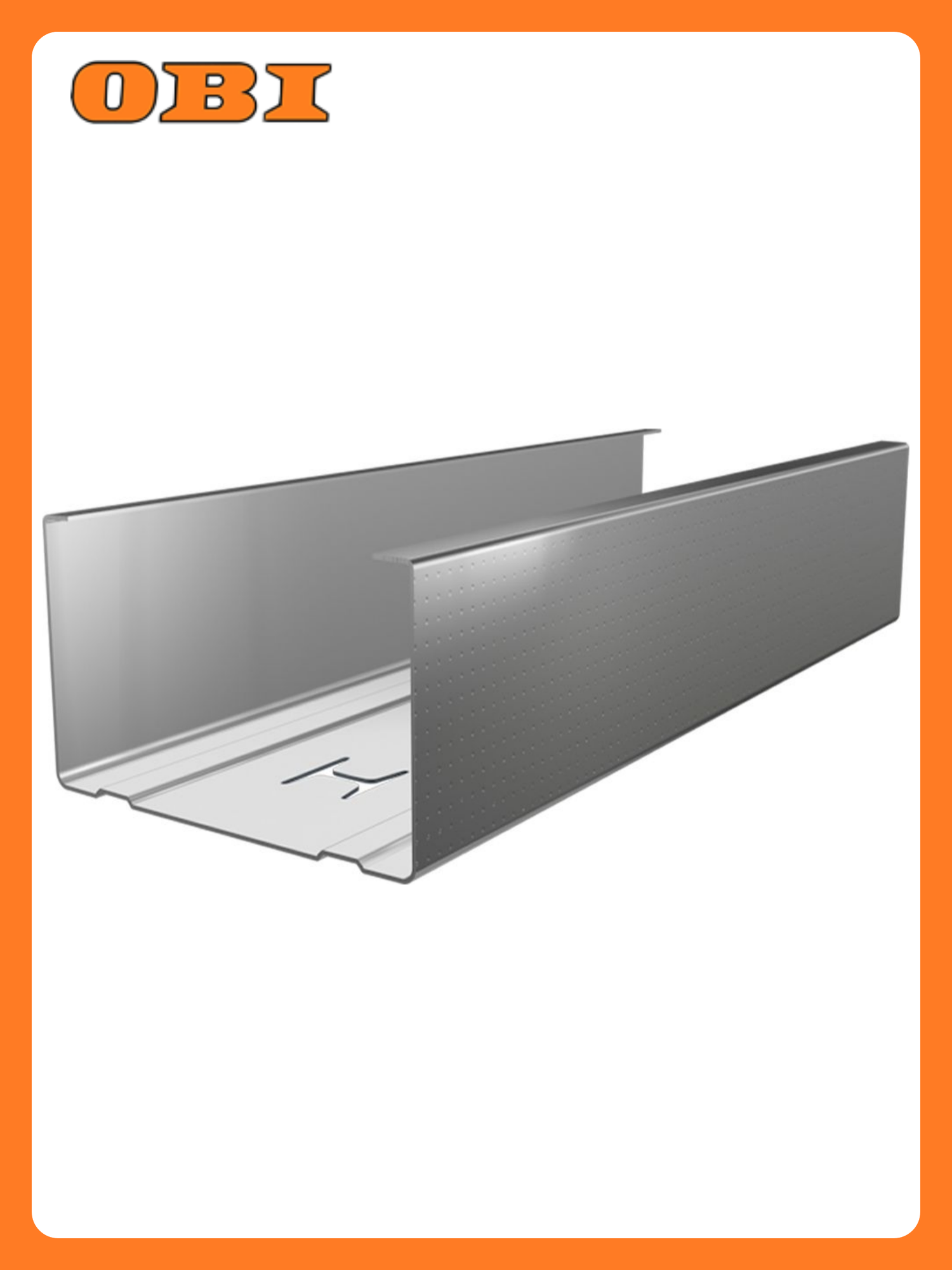 Профиль стоечный Таврос ПС-6, сталь, серебристый, 100x50x0,5x3000 мм