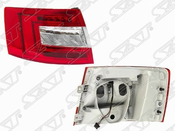 Фонарь задний SAT ST-665-1929L Skoda Octavia 12-17 левый диодный/ 4D SED