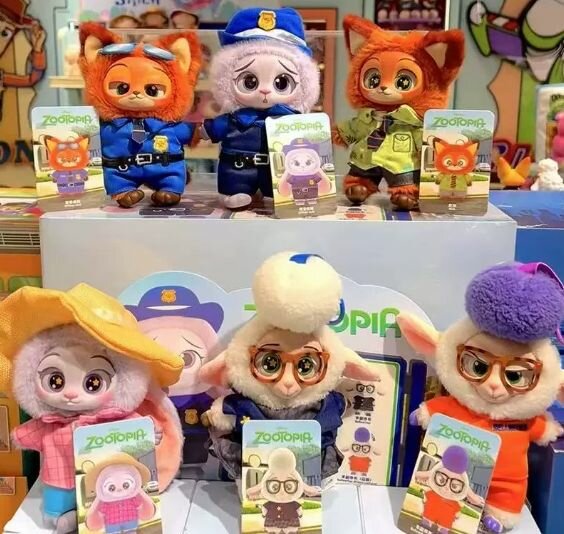 Слепые коробки с игрушками Disney Зверополис, плюшевые игрушки в подарок