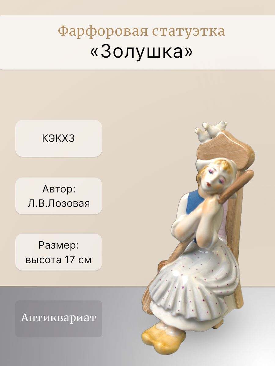 Фарфоровая статуэтка "Золушка" кэкхз