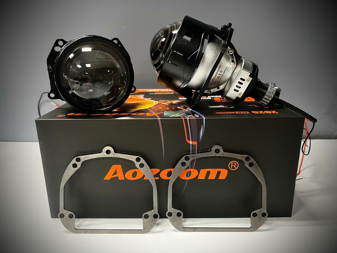 Би лед линзы Aozoom для Hyundai i30 2 (2011 - 2017) / Хендай Ай30 - Светодиодные линзы Аозум