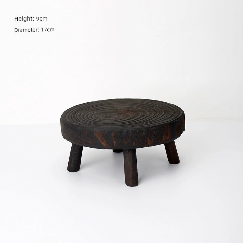 Деревянная простая новая ваза в стиле шинуазри, черные сухоцветы в стиле ваби-саби, сосуд для цветов в стиле дзен,