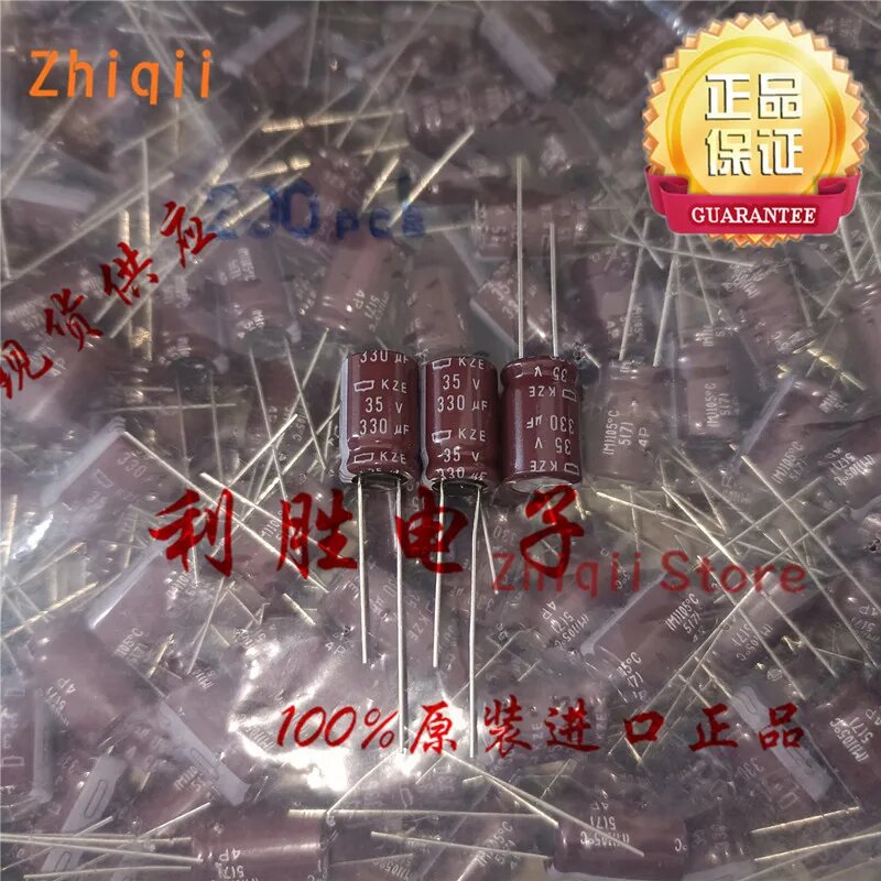 Оригинальные конденсаторы NIPPON CHEMI-CON 330 мкФ 35 В KZE 30pcs