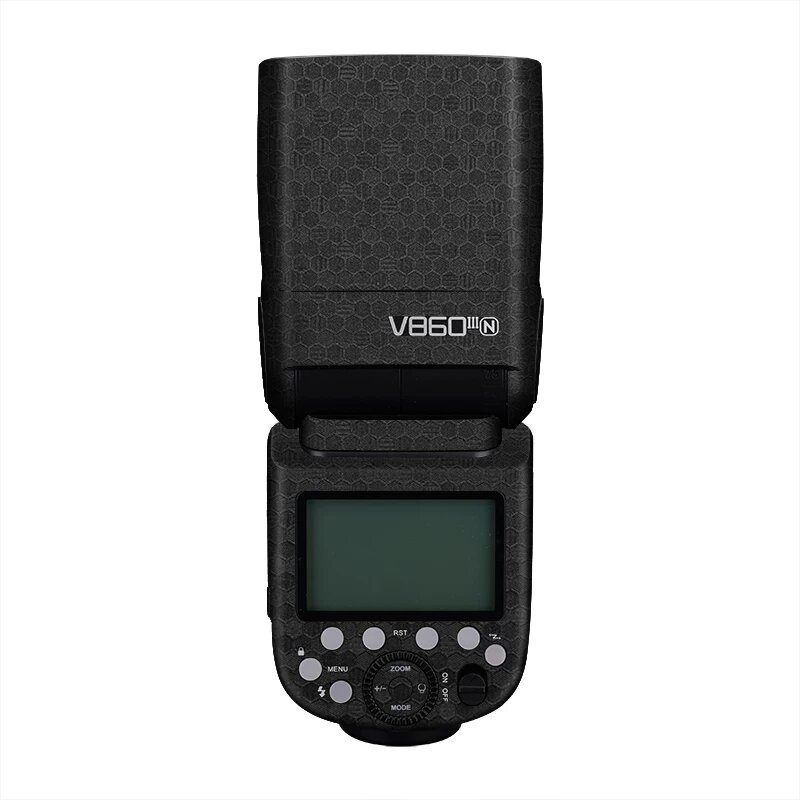 Фотовспышка Godox V860III с черным матовым покрытием и рисунком «медонос», профессиональное освещение для студии
