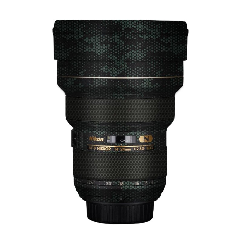 Защитный чехол для объектива Nikon AF-S 14-24mm f/2.8G в цвете Чешуйчатый зеленый с полной защитой