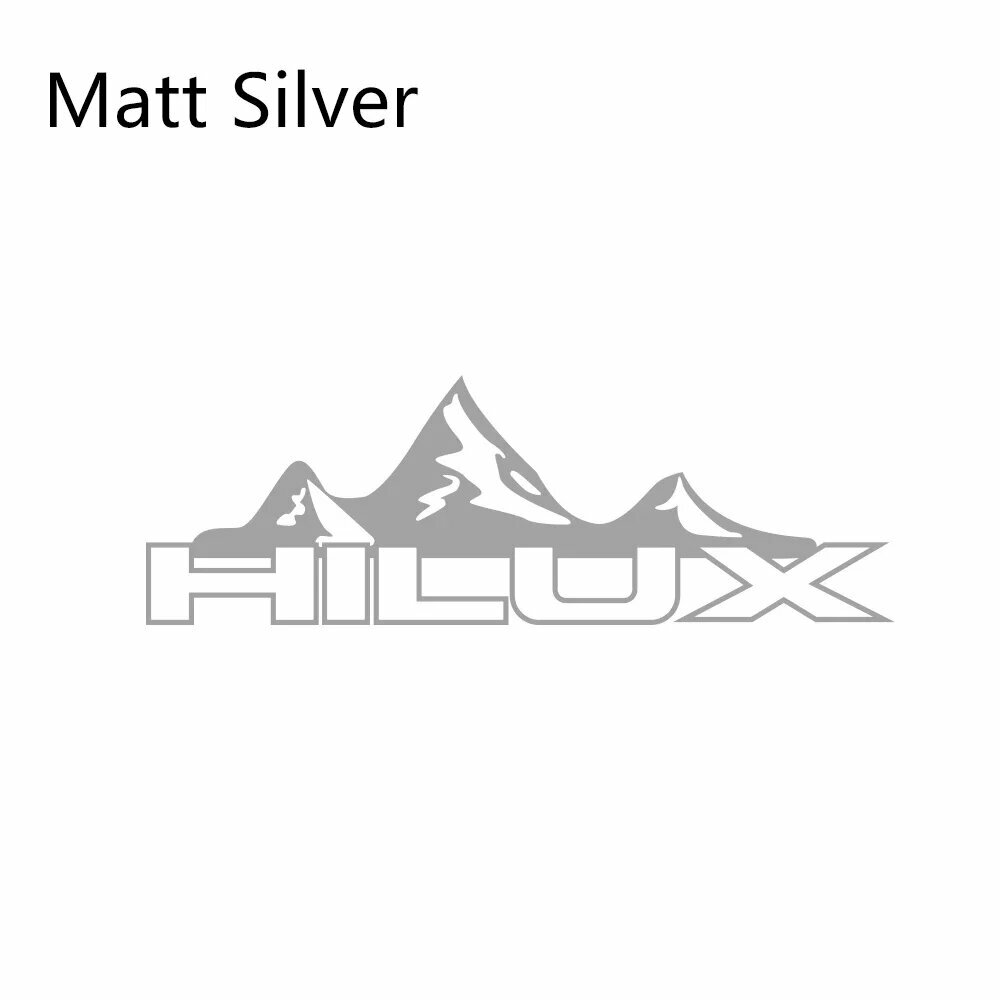Наклейка на авто Toyota Hilux Matt Silver 50cmX16cm