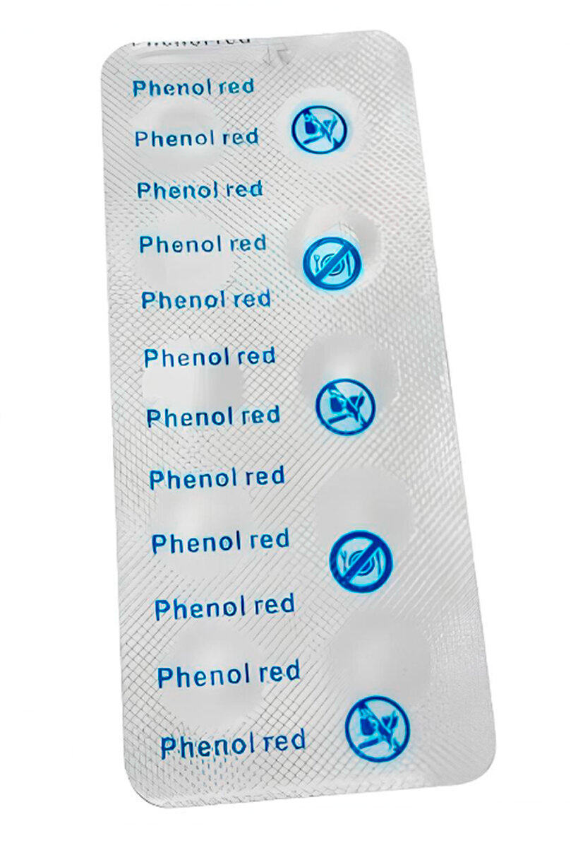 Таблетки для тестера Poolmagic Phenol Red (pH), 120 табл / Тестерные таблетки pH / Определение параметров воды