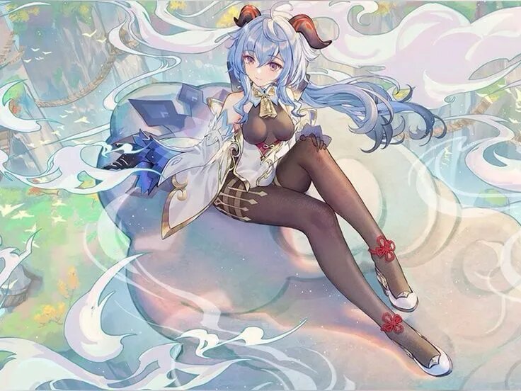 Алмазная Мозаика Картина Стразами Алмазное Хобби "Геншин Импакт" 40х50 См