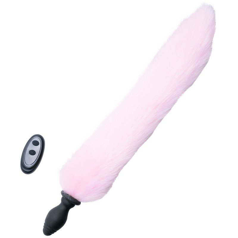 Оптовая вибрирующая анальная пробка SM с лисьим хвостом, эротическая анальная пробка для женщин, с дистанционным управлением, электрическая игрушка для пар