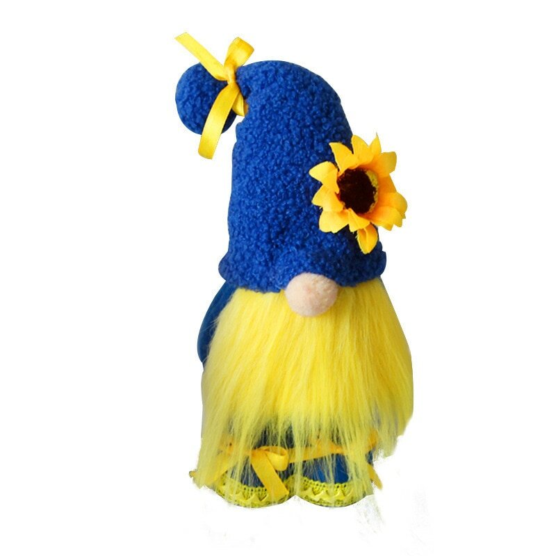 32 см Helianthus annuus Кукла kawaii эльф Flush Игрушка Украшение Flush Бесличный Старик Атмосфера Аксессуары Украшение Праздник Подарок Flush Подушка (Синий)