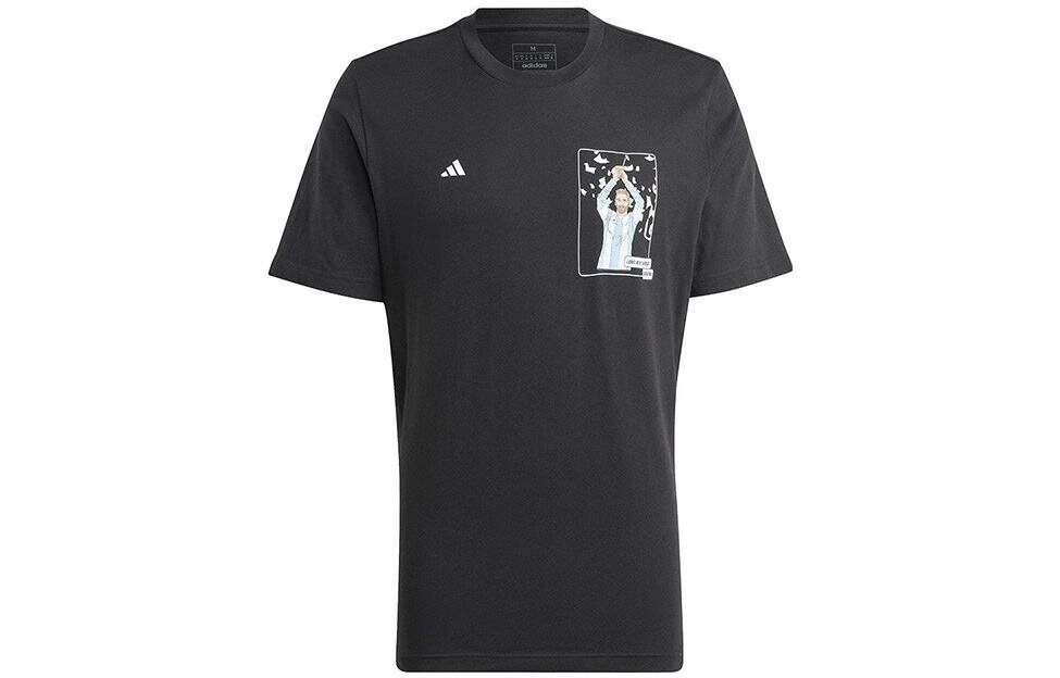 Футболка adidas Black Crew Neck Moderate Straight Fit