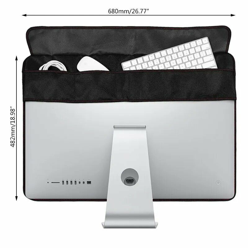 Пылезащитный чехол для монитора настольного компьютера Apple IMAC-27 дюймов-с карманами