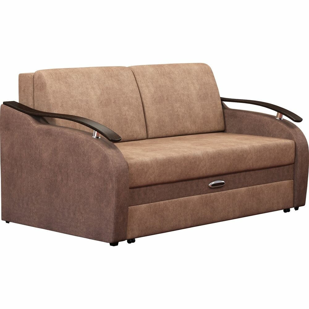 Выкатной диван МебелПром Наташа 140 ДН волна 24