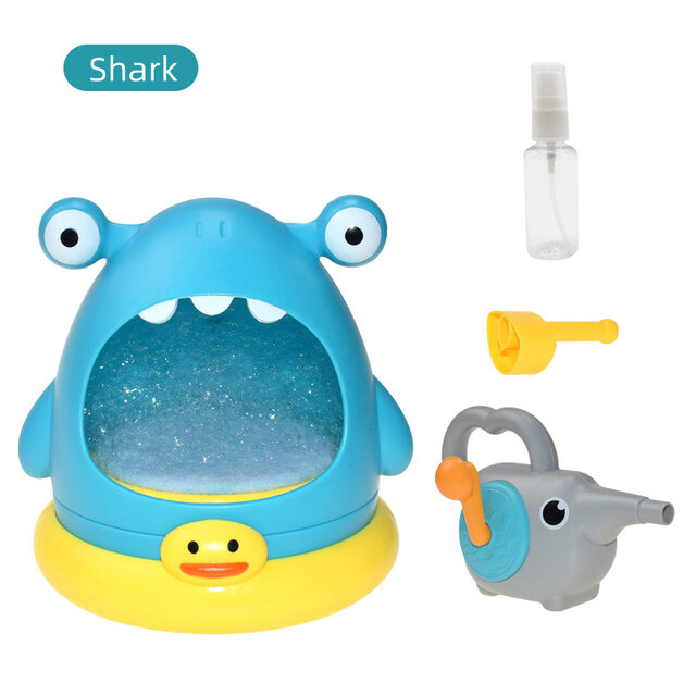 На открытом воздухе пузырь милый мультфильм акула плавание ванна мыльная машина игрушки для детей детское плавание забавные игрушки игрушки для ванны (синий)