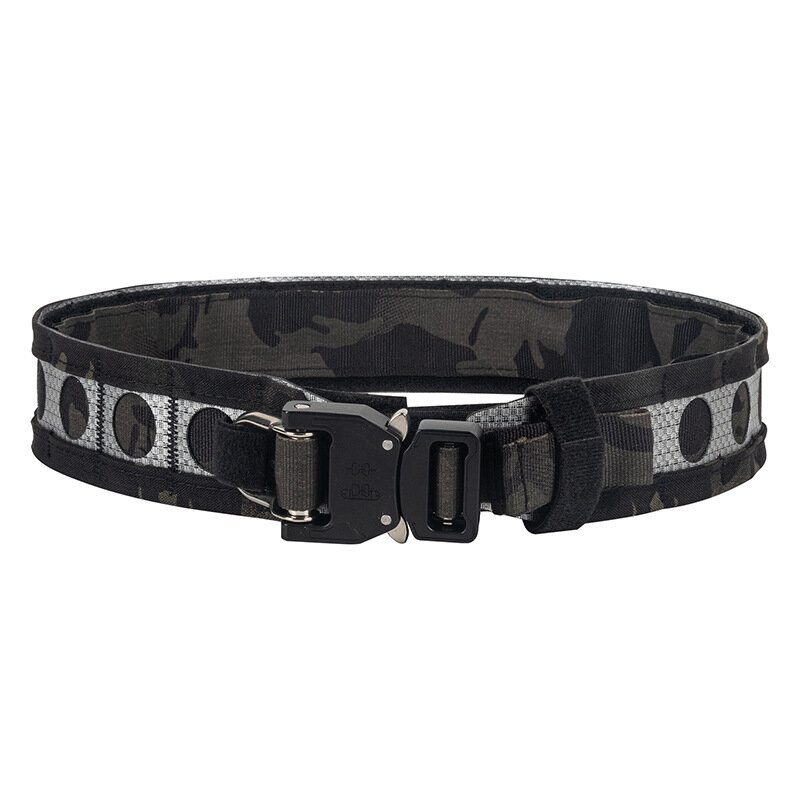 Легкий тактический пояс MC Camouflage Bison с металлической быстроразъемной пряжкой, двойной слой для мужчин
