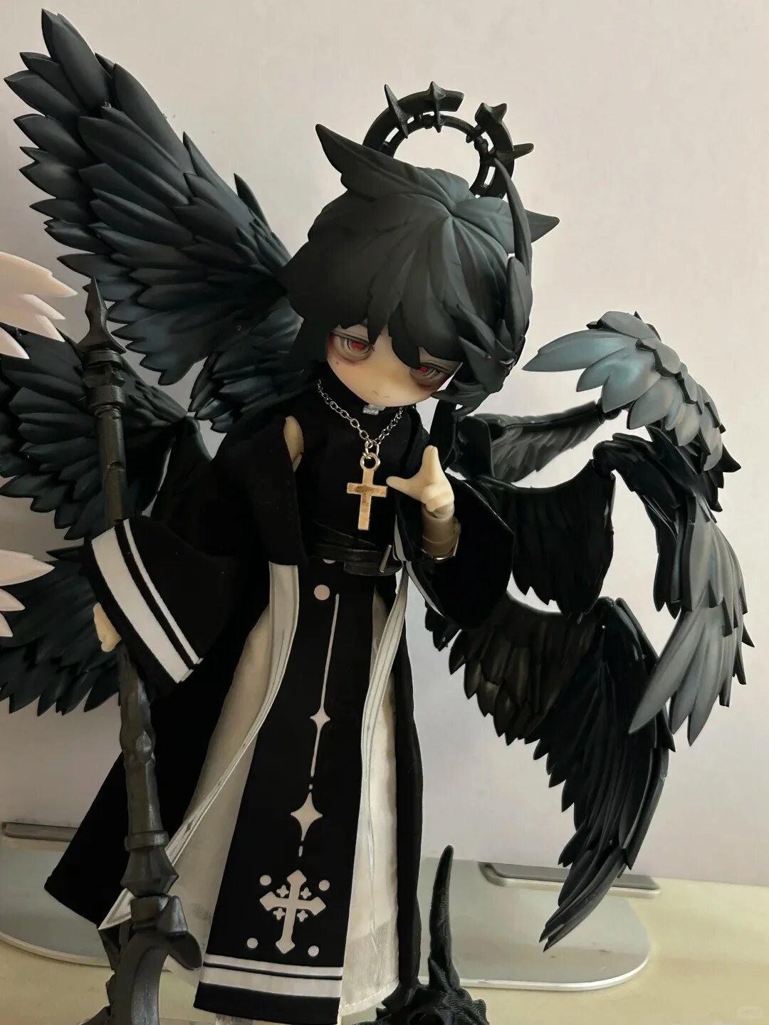 Spot New Moonlight Fairy Tale Story 8-Point Bjd кукла Черный, only Black wings