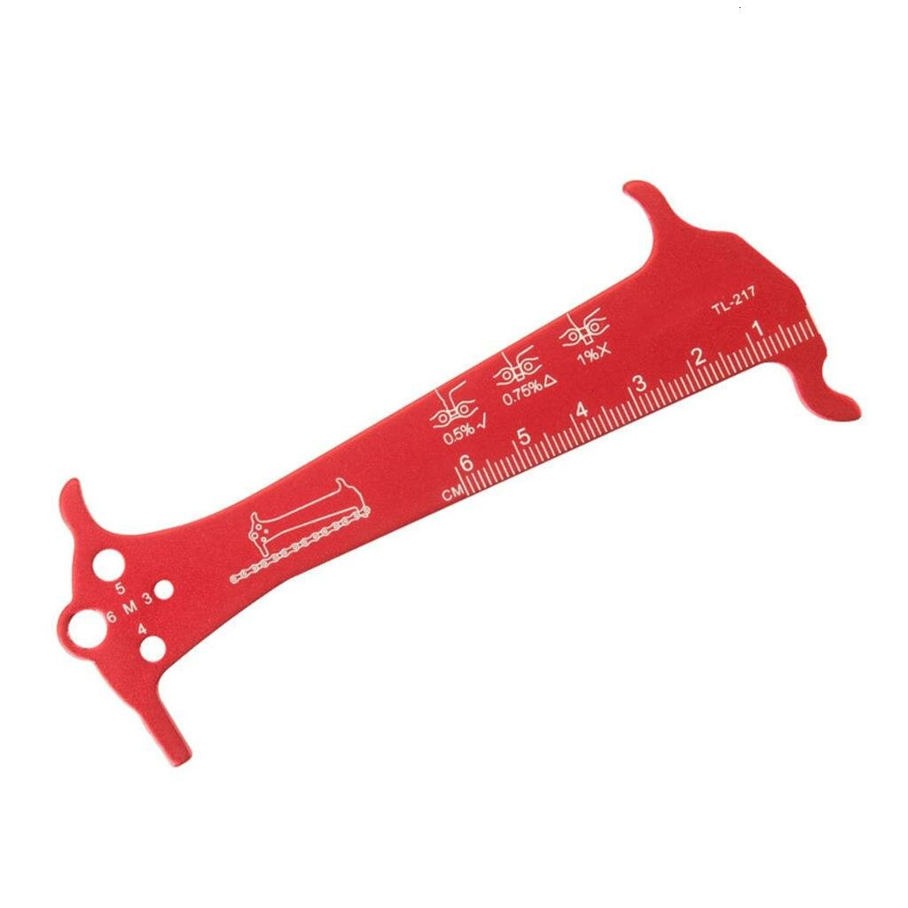 Измеритель износа цепи для велосипеда, красный