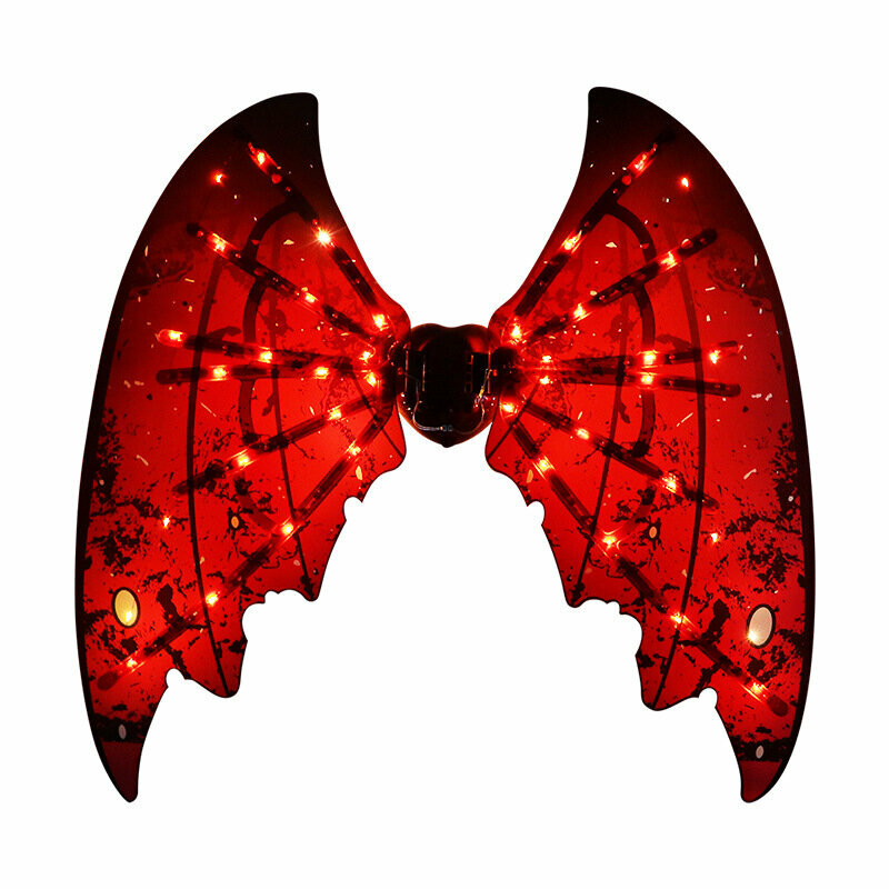 Детские светящиеся крылья демона ангела, реквизит для ролевых игр, электрические игрушки для Хэллоуина оптом