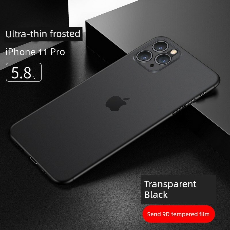 Прозрачно-черный ультратонкий матовый чехол для iPhone 11 Pro - мягкий TPU защитный чехол для Apple iPhone 11 Pro