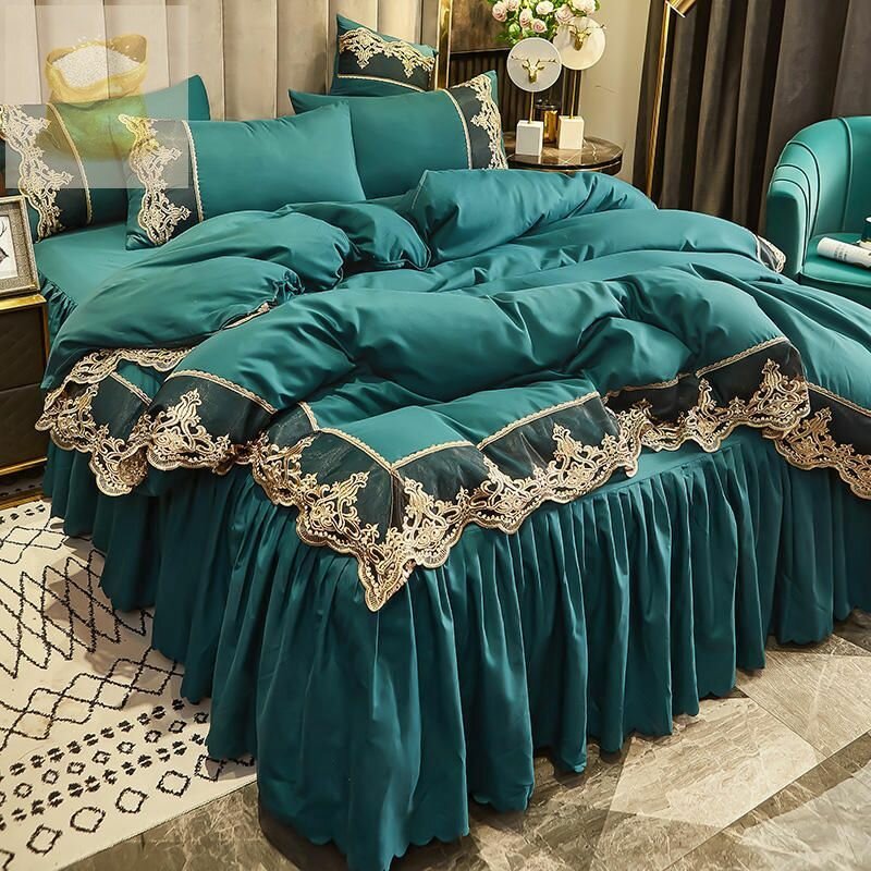 Комплект постельного белья, Микрофибра, Полиэстер, Двуспальный с простыней Евро, наволочки 48x74