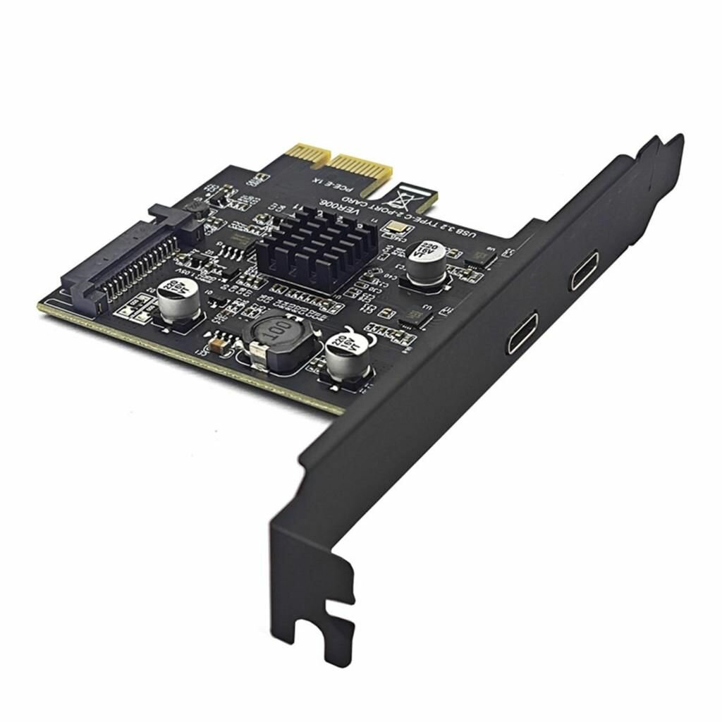 PCIe 1X в USB 3.2 Gen2 карты 10Gbps PCIE расширение с двойным Type C