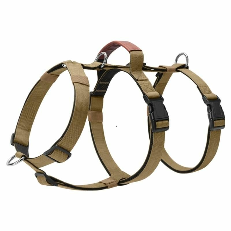 Жилетка-упряжь для собак, Темный хаки - L