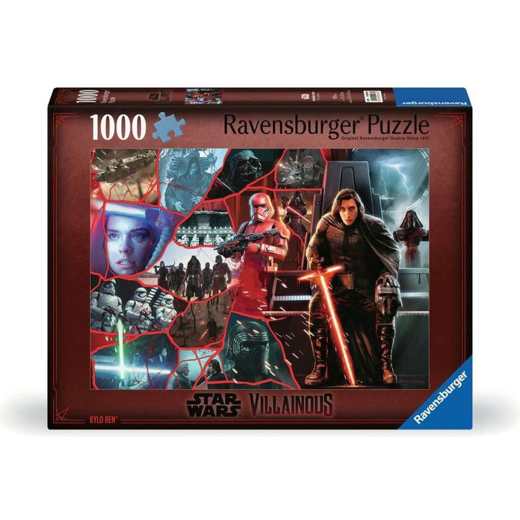Пазл Ravensburger 1000 Star Wars Злодеи: Кайло Рен, арт.00268