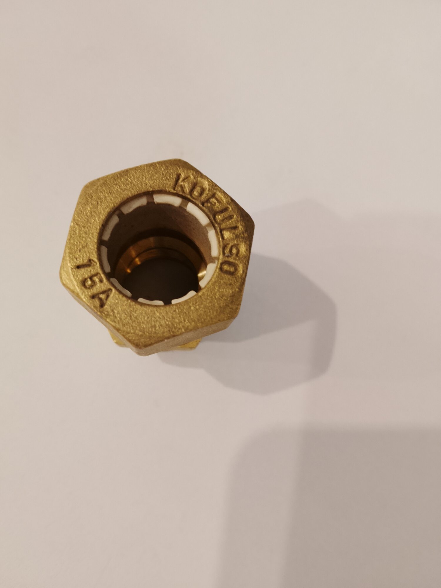 Муфта переходная KOFULSO, латунь, диметр 15А на 1/2, внутренняя