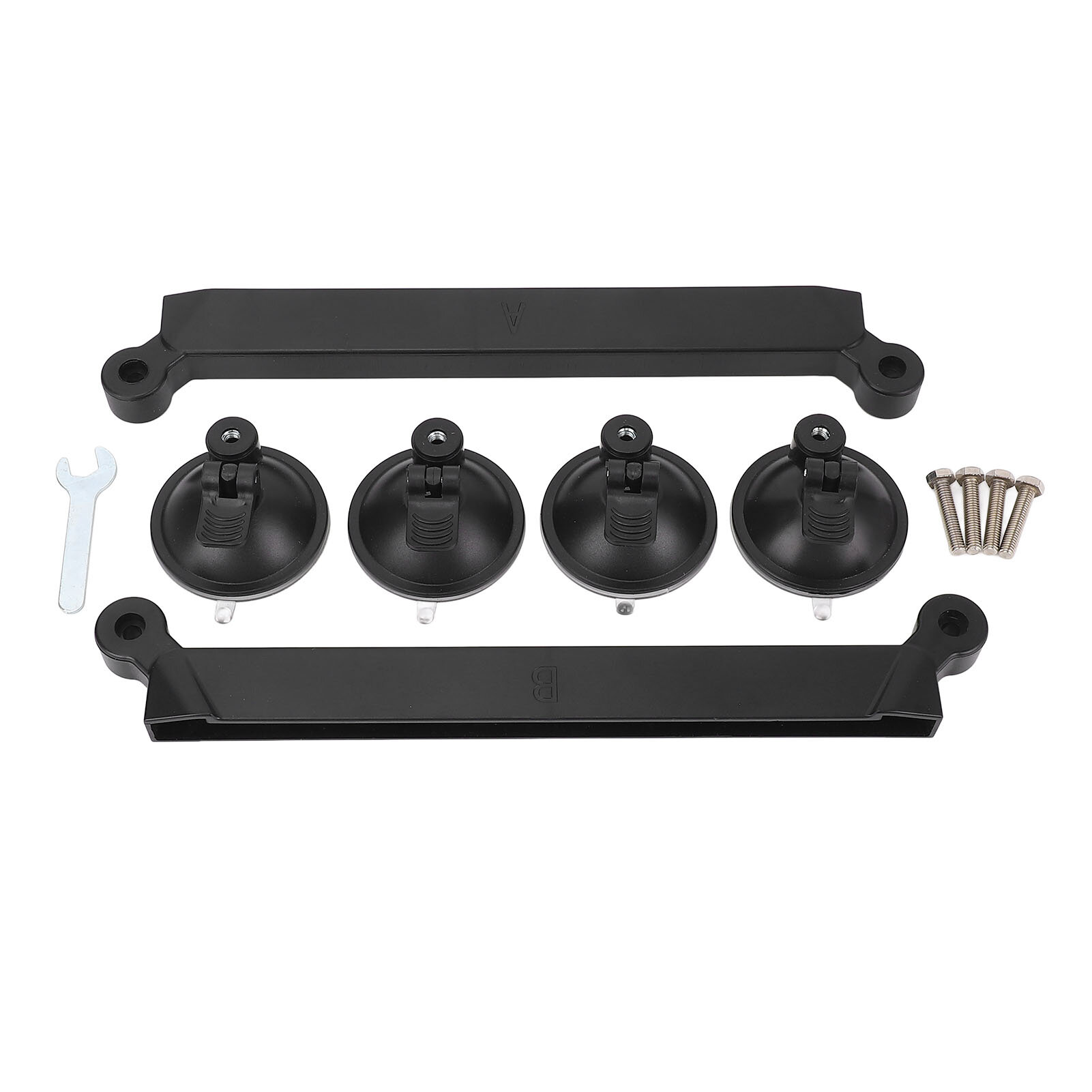 Компактное многофункциональное крепление на присоске для люка на крыше автомобиля или лодки.