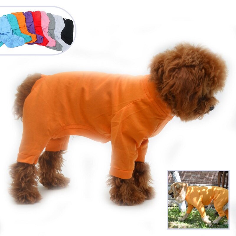 Производитель одежды для собак из чистого хлопка, популярные большие и маленькие собачьи одежды, одежда для собак, пижамы для собак, одежда на все сезоны
