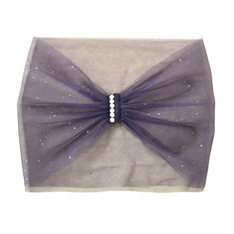 Полупрозрачная кружевная накидка для женщин на особые случаи, Фиолетовый - M