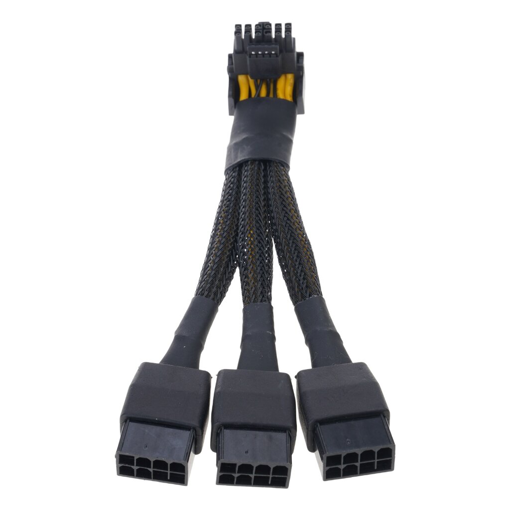 Кабель с изгибом 3x8pin от 8PIN до 16Pin под углом 90 градусов-A